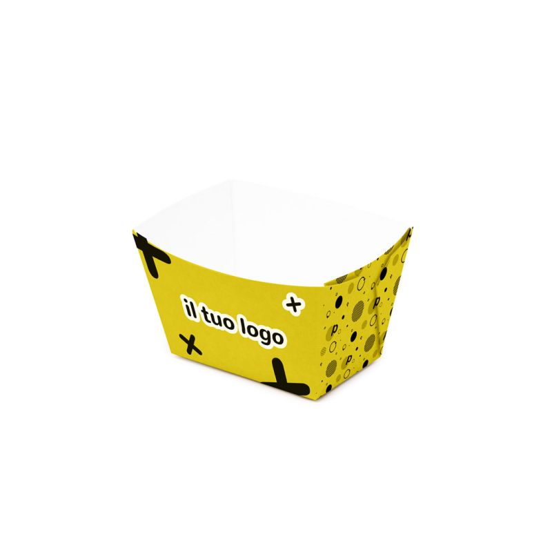 Bandejas de cartón mod. FOLD 6x10x8 cm personalizado